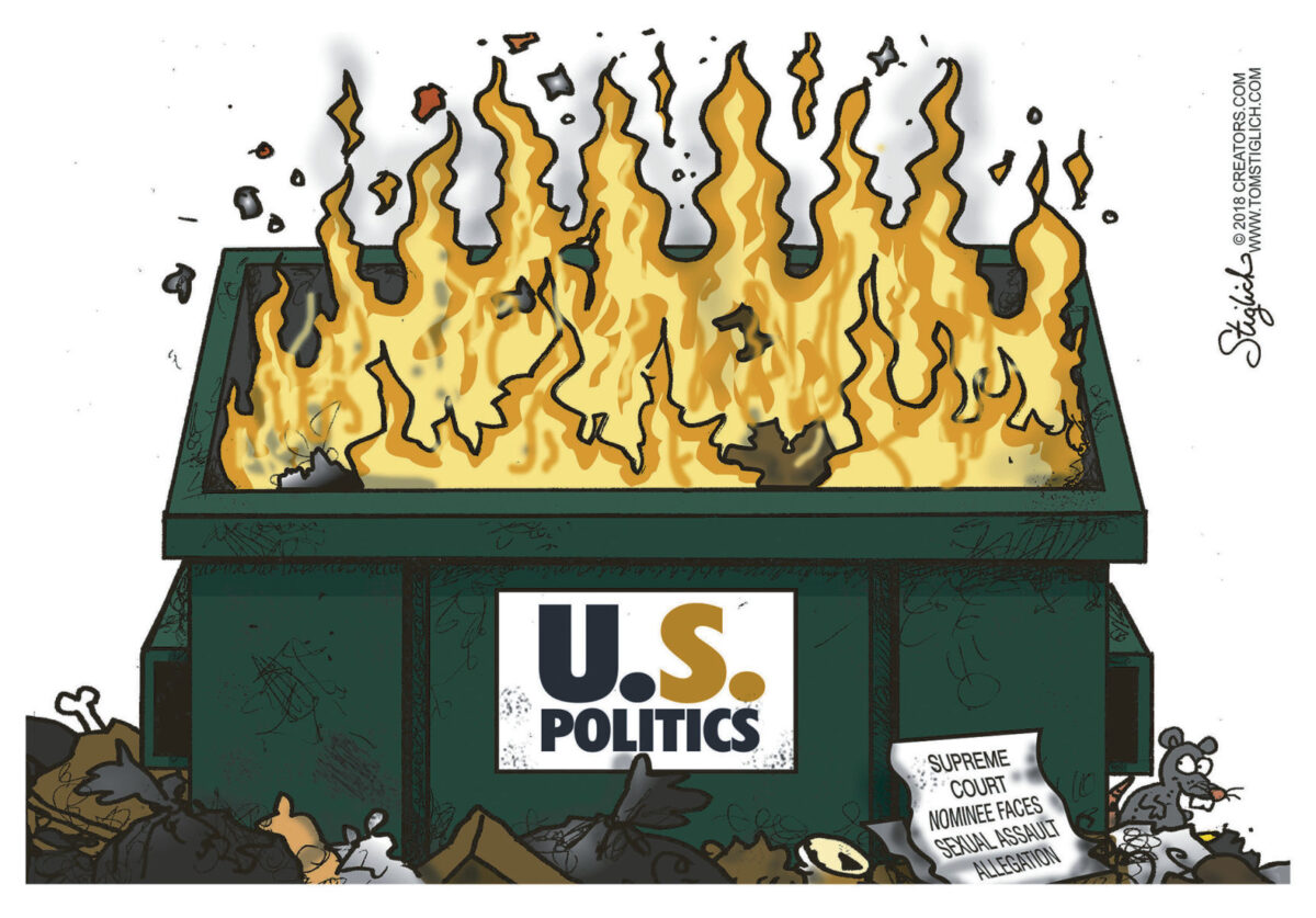 Cartoon: political dumpster fire | News, Sports, Jobs - Standard-Examiner